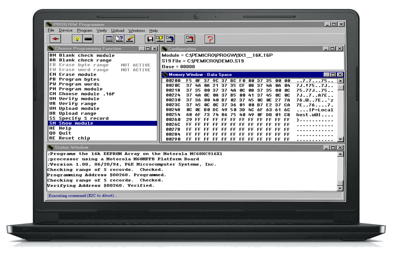 PEmicro PROG16Z | 68HC16 Flash/EEPROM Programmer Software