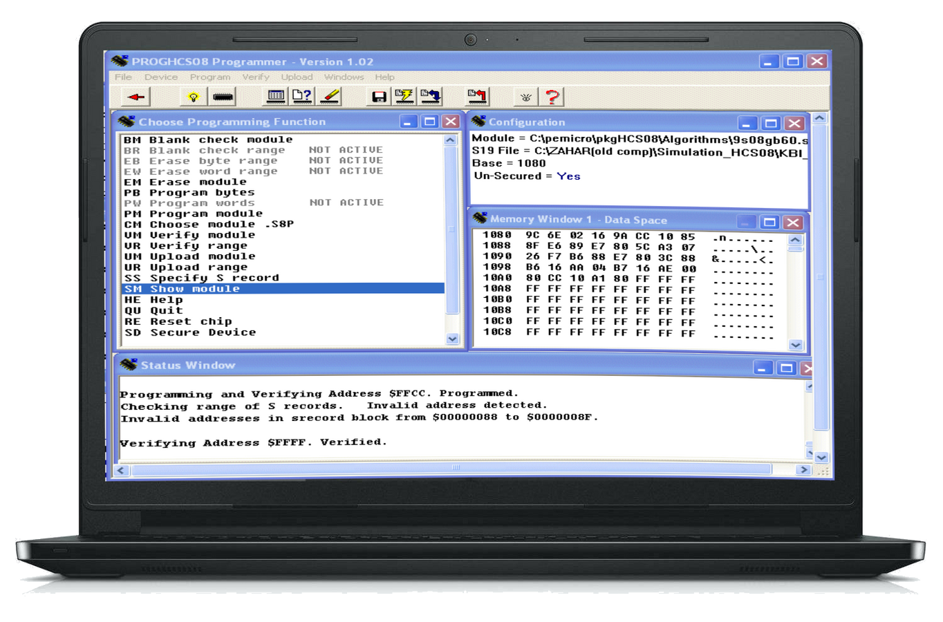 PEmicro PROGHCS08 | 68HCS08 Flash/EEPROM Programmer Software